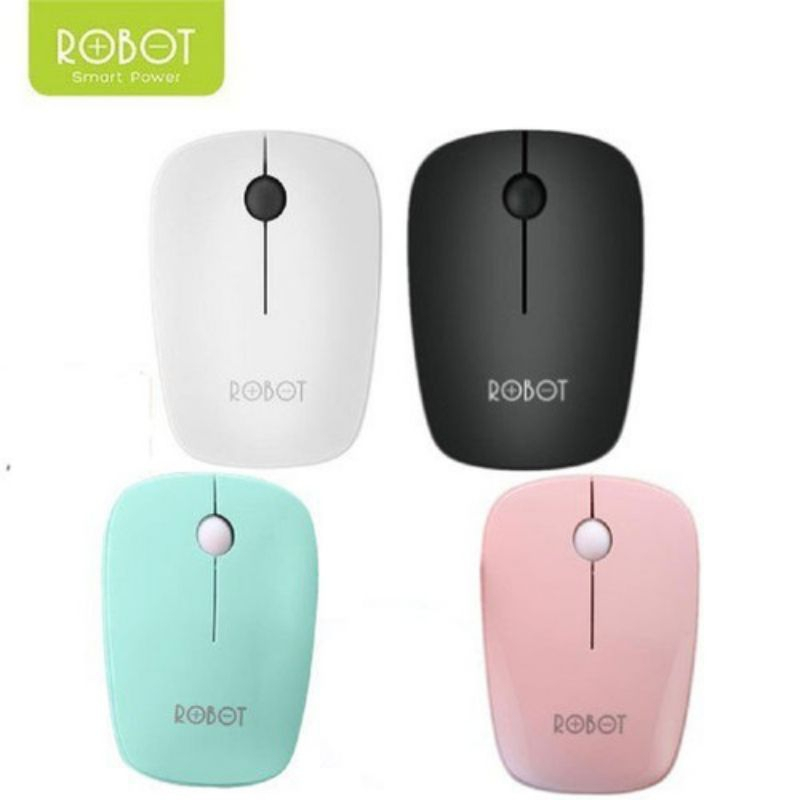 Jual ROBOT M220 Mouse Wireless Portable 2.4G Optical Mouse 1600DPI ...
