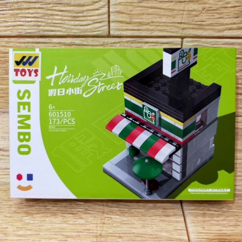 Jual Brick Sembo Block Holiday Street Building mini store food stall ...