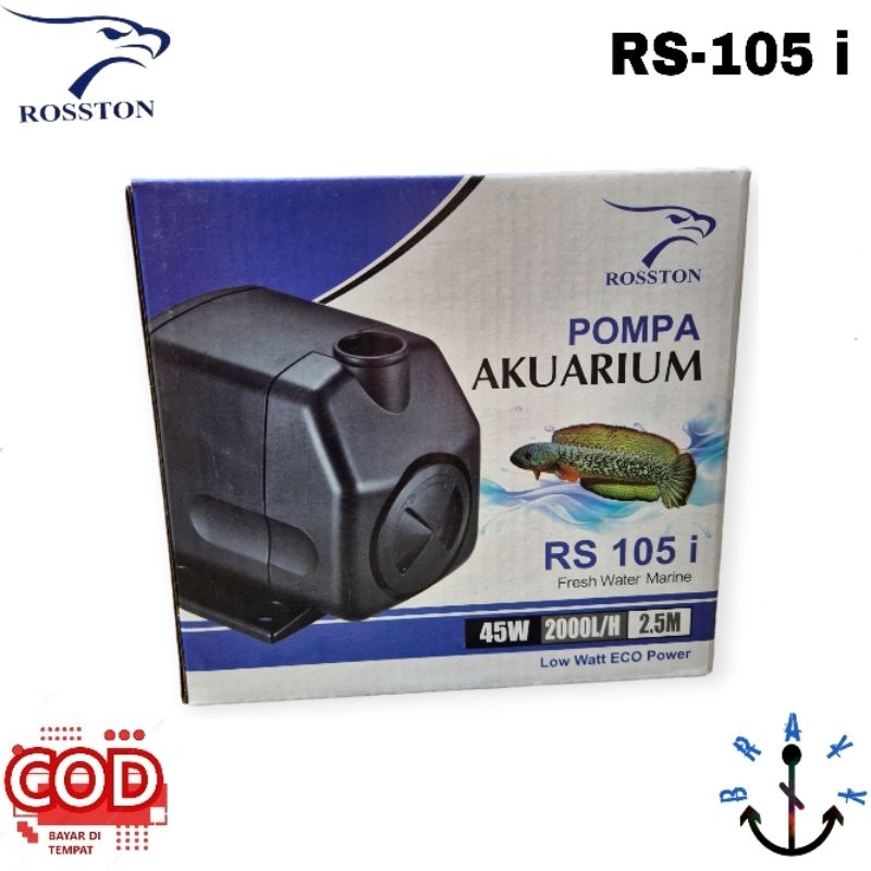 Jual Pompa Air Hidroponik Kolam Murah Rosston RS 105i PROMO | Shopee ...
