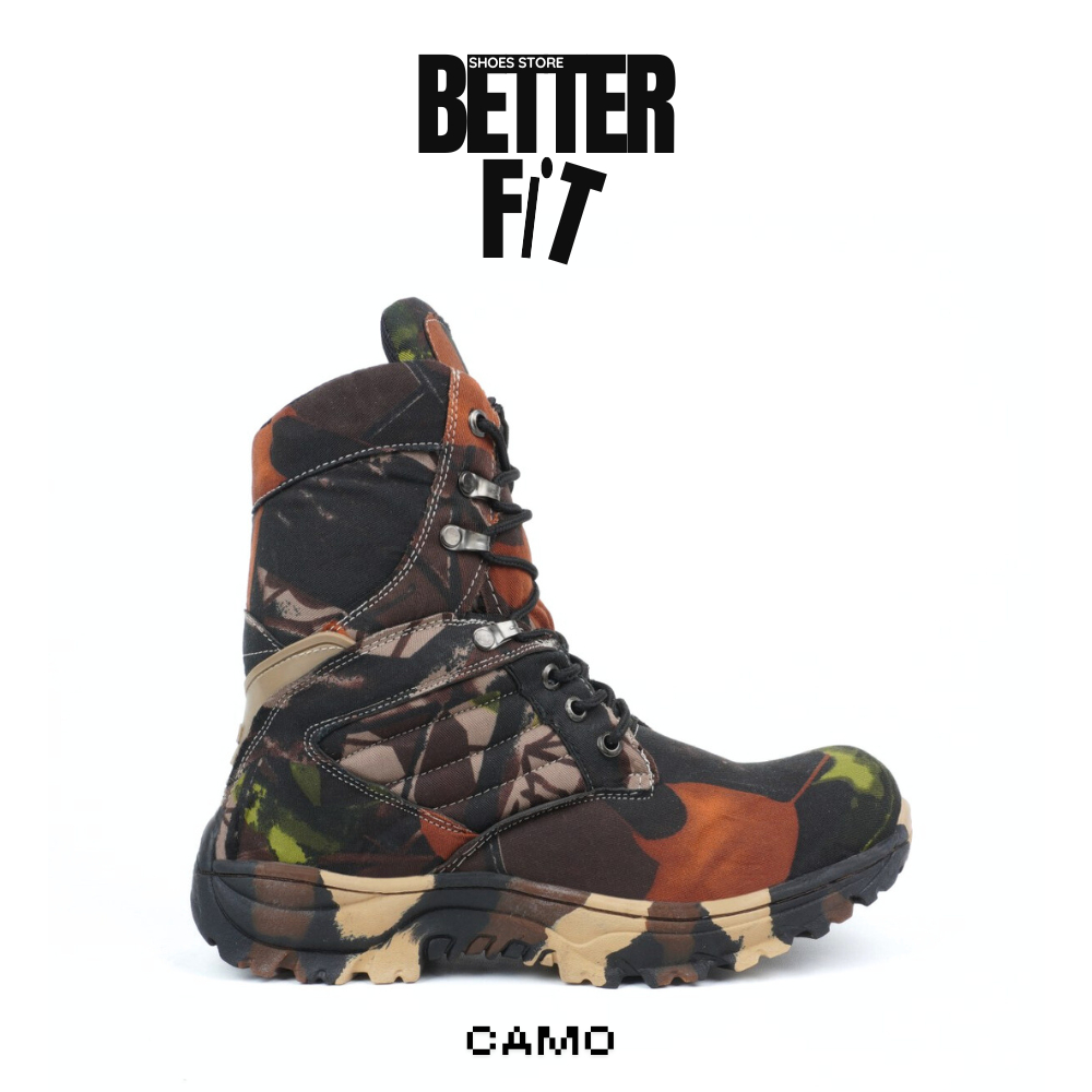 Jual Sepatu Pria Delta Cordura Tactical Camo Army Loreng Pdl Tinggi ...