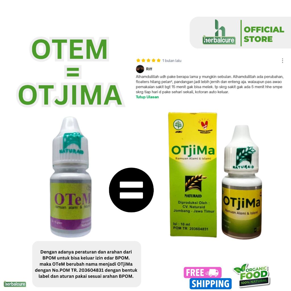 Jual Obat Tetes Mata (OTEM/OTJIMA) Membantu mengurangi minus atau plus ...
