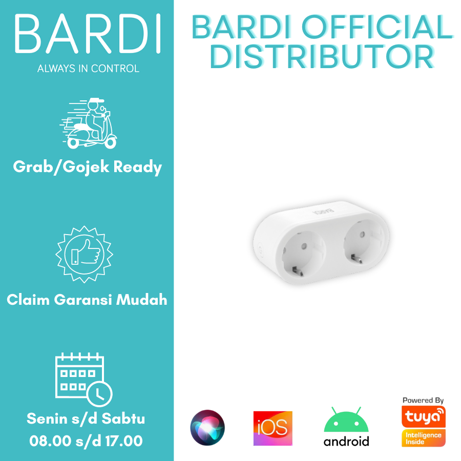 Jual BARDI DUAL Smart PLUG WiFi Wireless Colokan - IoT Smart Home Dual ...