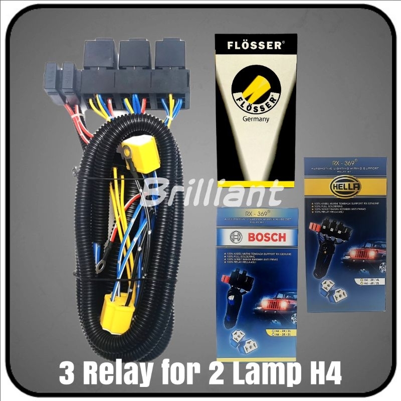 Jual Kabel Set Relay Mobil Lampu Soket H4 - 3 Relay / 2 Lampu ... Jual Kabel Set Relay Mobil Lampu Soket H4 - 3 Relay / 2 Lampu ...