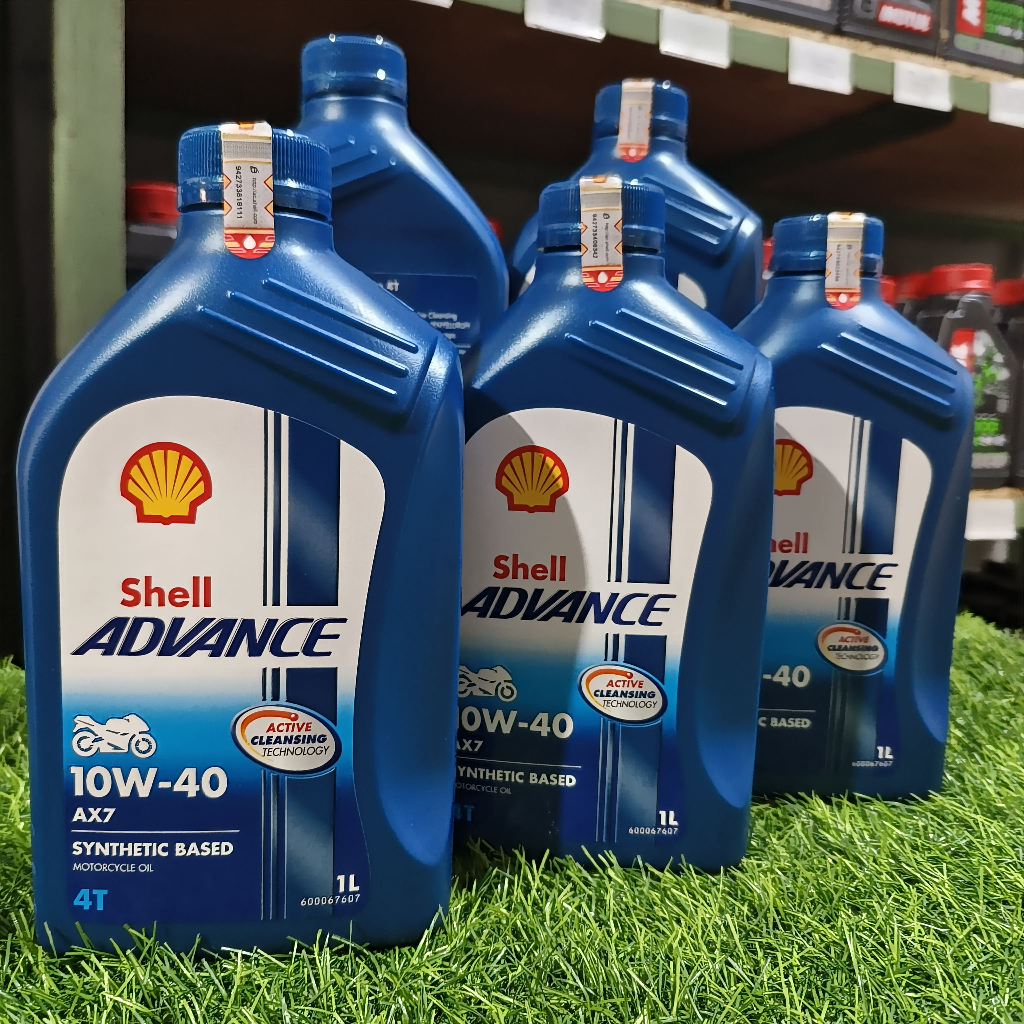 Jual OLI SHELL ADVANCE AX7 10W40 1 LITER 100% ORIGINAL ( CBR. NINJA ...
