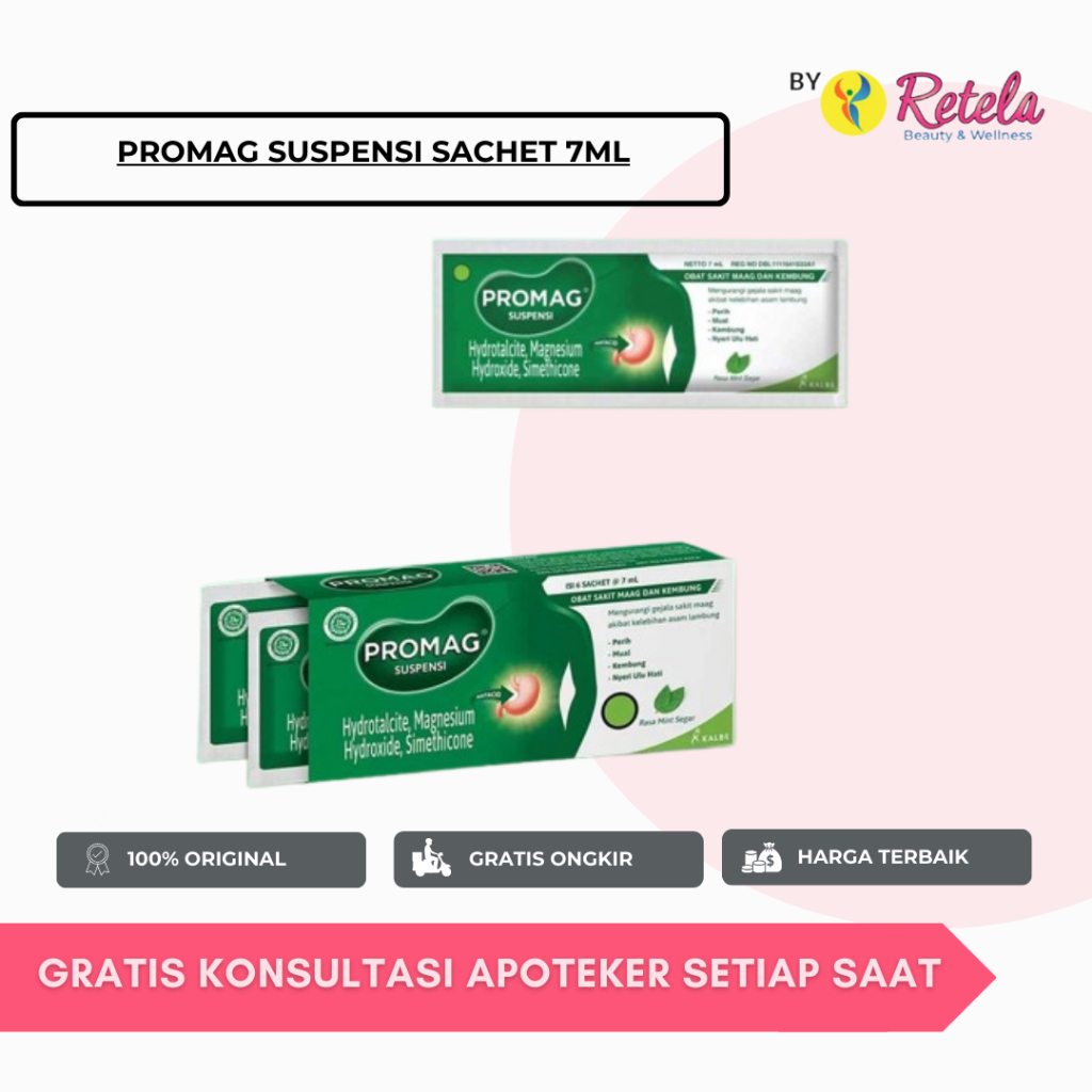 Jual PROMAG SUSPENSI SACHET 7ML | Shopee Indonesia