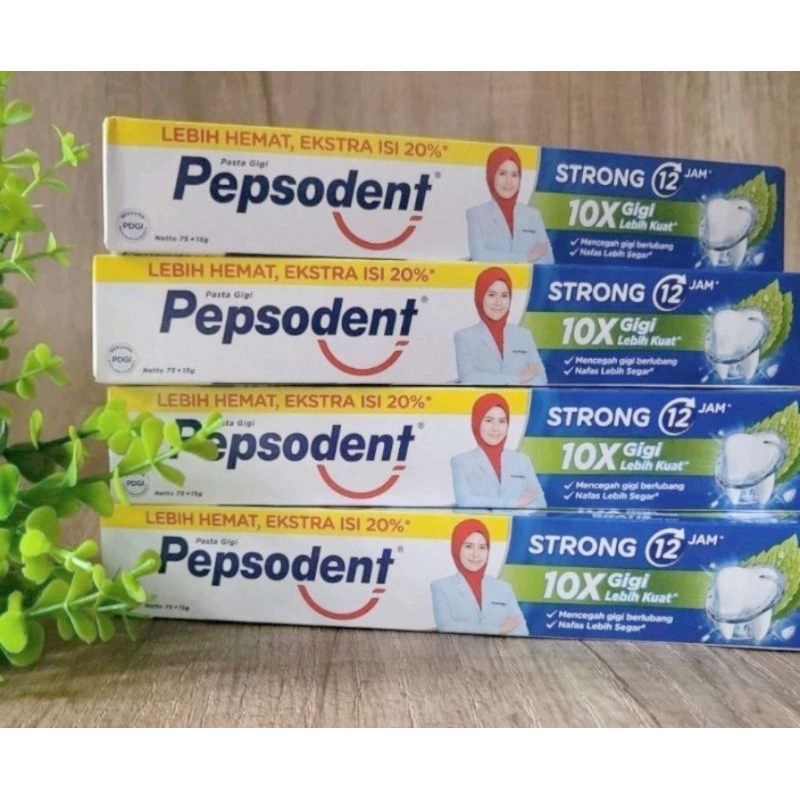 Jual Pepsodent strong 12 jam/75gr +15gr | Shopee Indonesia