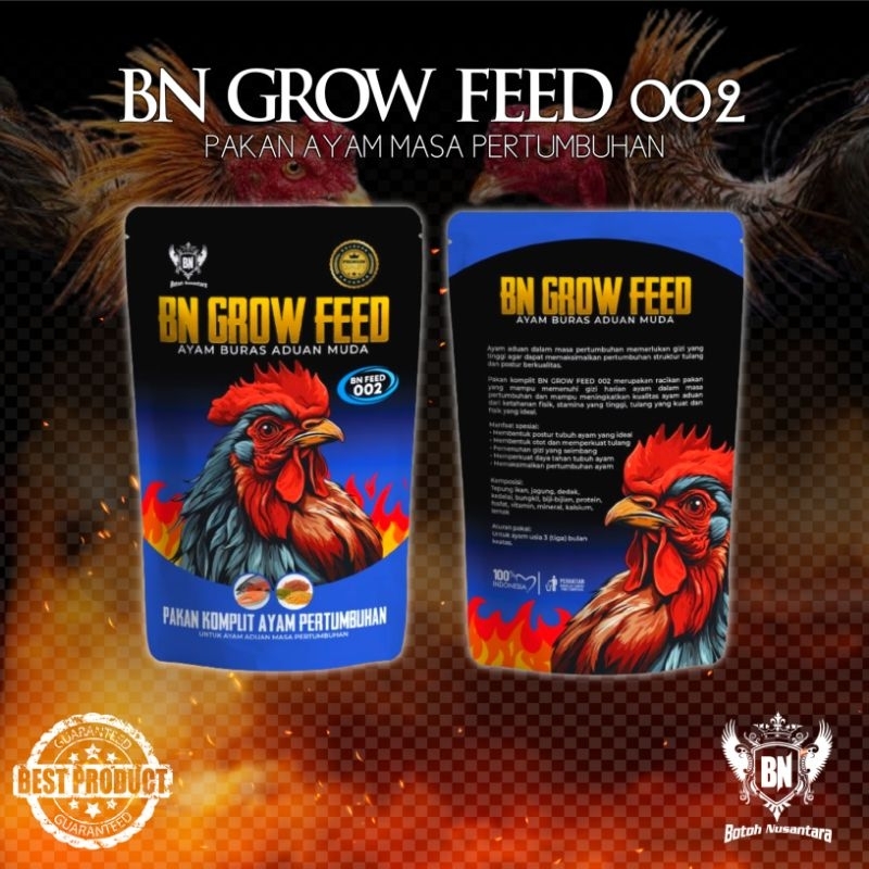 Jual Pakan BN GROW FEED untuk ayam aduan muda untuk ayam usia 3 bulan ...