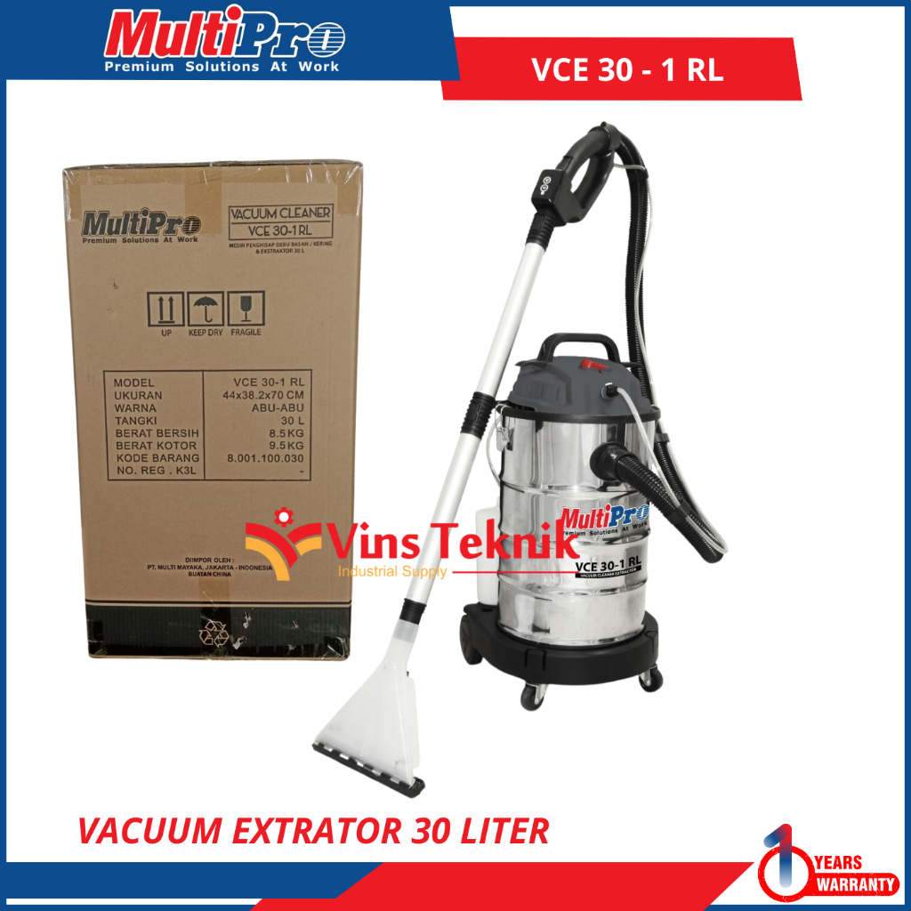 Jual Vacuum Cleaner Extractor Multipro VCE 30 - 1 Penyedot Debu 30 Liter VCE30-1 | Shopee Indonesia