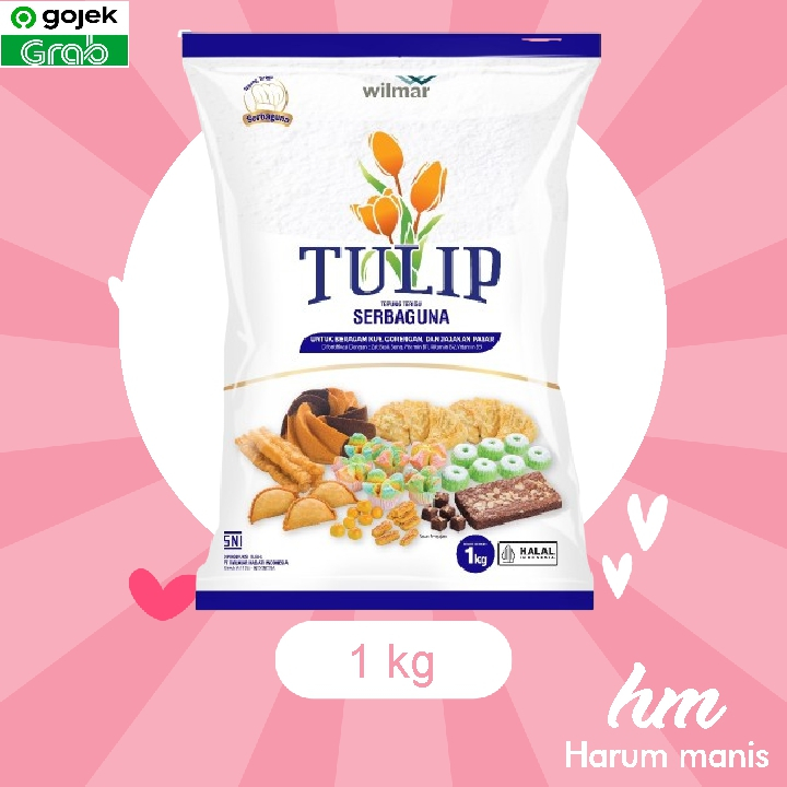 Jual Tepung Terigu Tulip Protein Rendah 1kg Kirim Instant Semarang ...