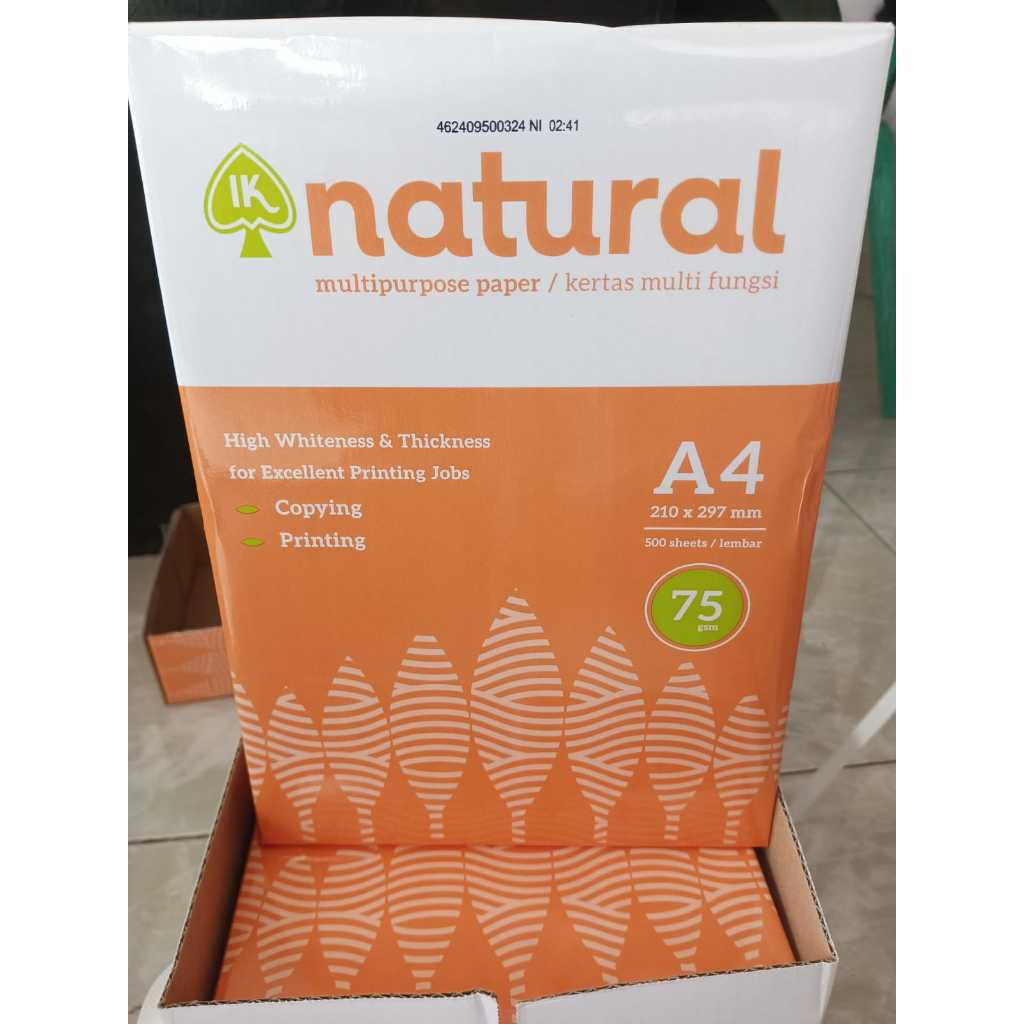 Jual Kertas HVS Print Fotocopy A4 Natural/BWM 75 gsm termurah (1 rim) | Shopee Indonesia