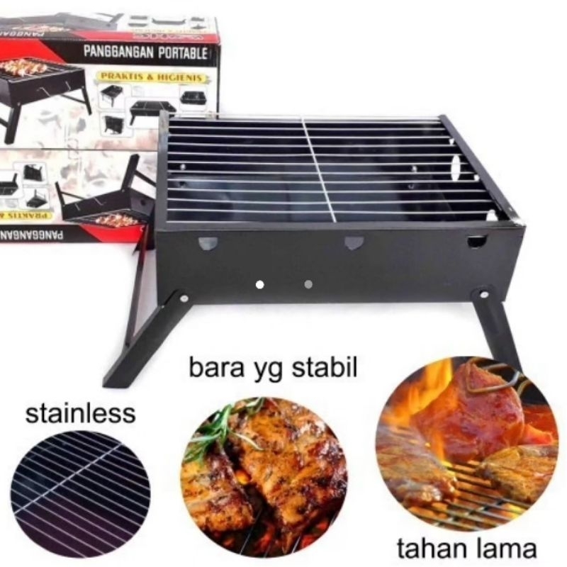 Jual portable grill pemanggang panggangan Bakaran ikan ayam sapi sate ...