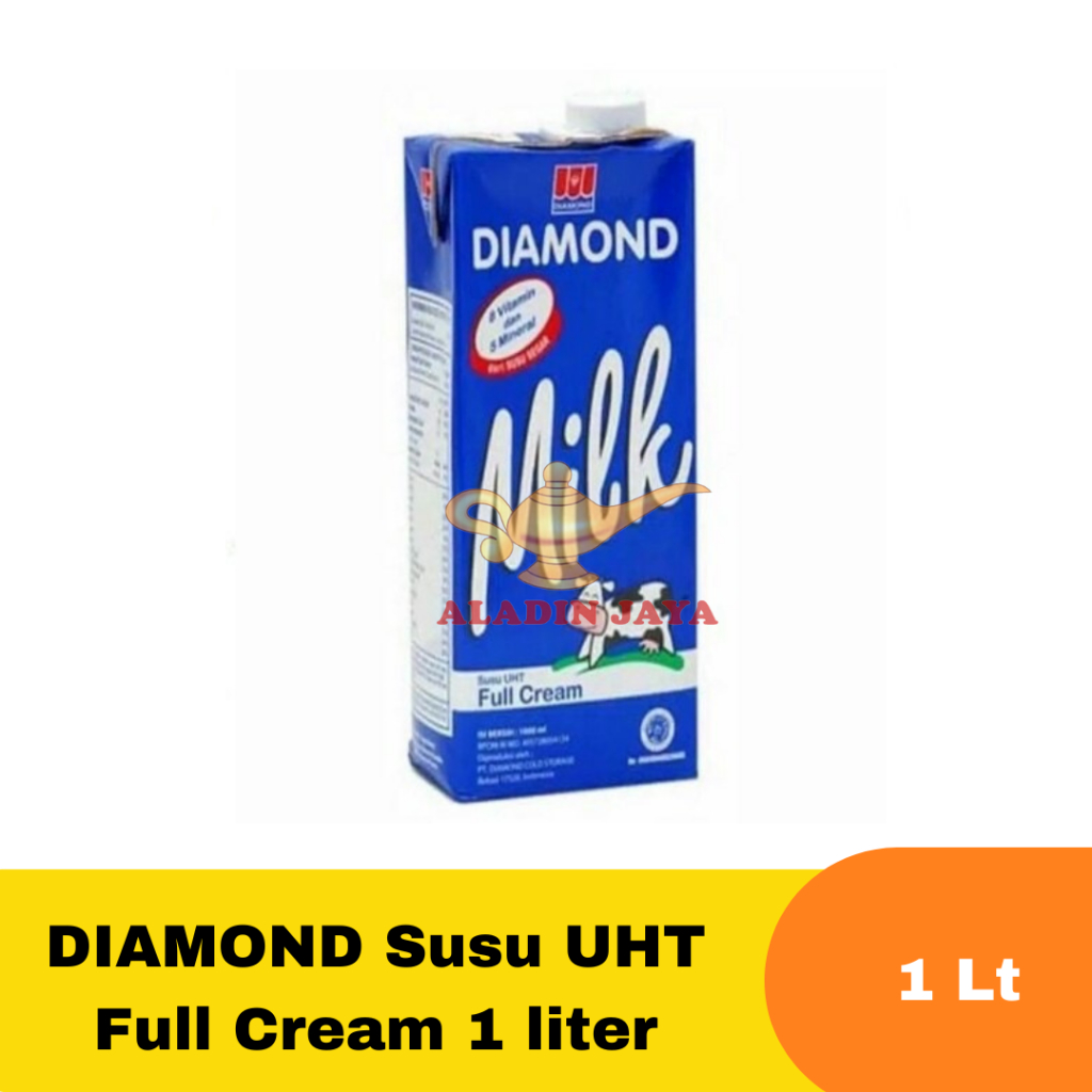 Jual DIAMOND Susu UHT Full Cream 1 liter | Shopee Indonesia