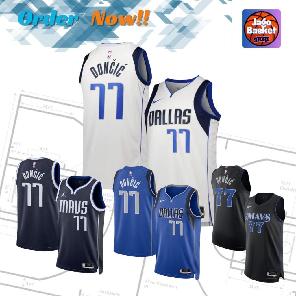 Jual Jersey Basket NBA - Dallas Mavs - Luca Doncic #77 | Shopee Indonesia
