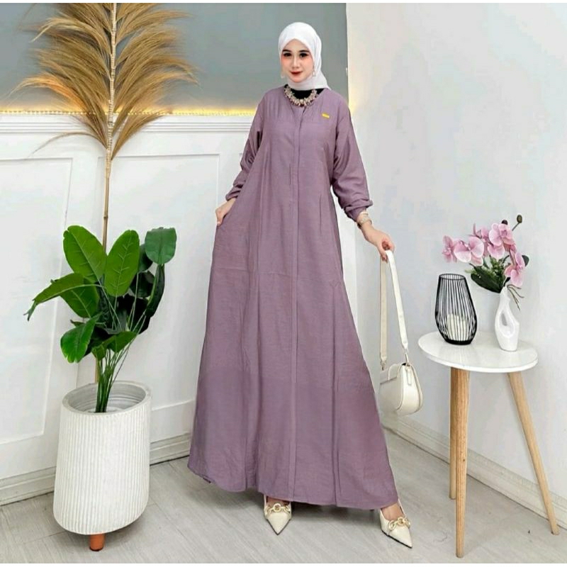 Jual Sabrina Dress Polos Wanita Simpel Elegan Polo Linen Terbaru ...