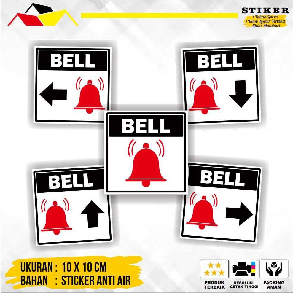 Jual STIKER PENUNJUK TOMBOL BELL DI RUMAH | Shopee Indonesia