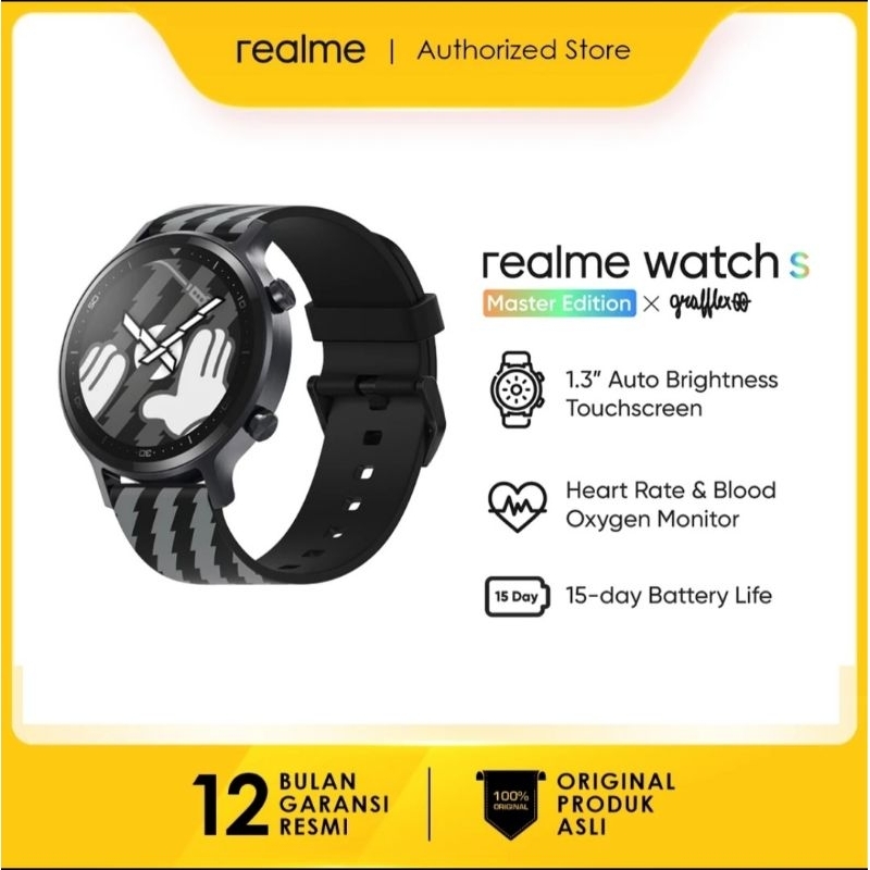 Jual realme Watch S SmartWatch 1.39" Display MasterEdition | Shopee ...