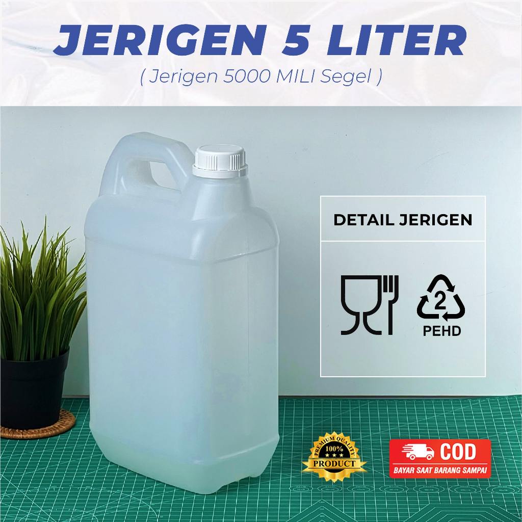 Jual [JERIGEN HDPE] - JERIGEN PLASTIK HDPE - JERIGEN BARU - JERIGEN 5 ...