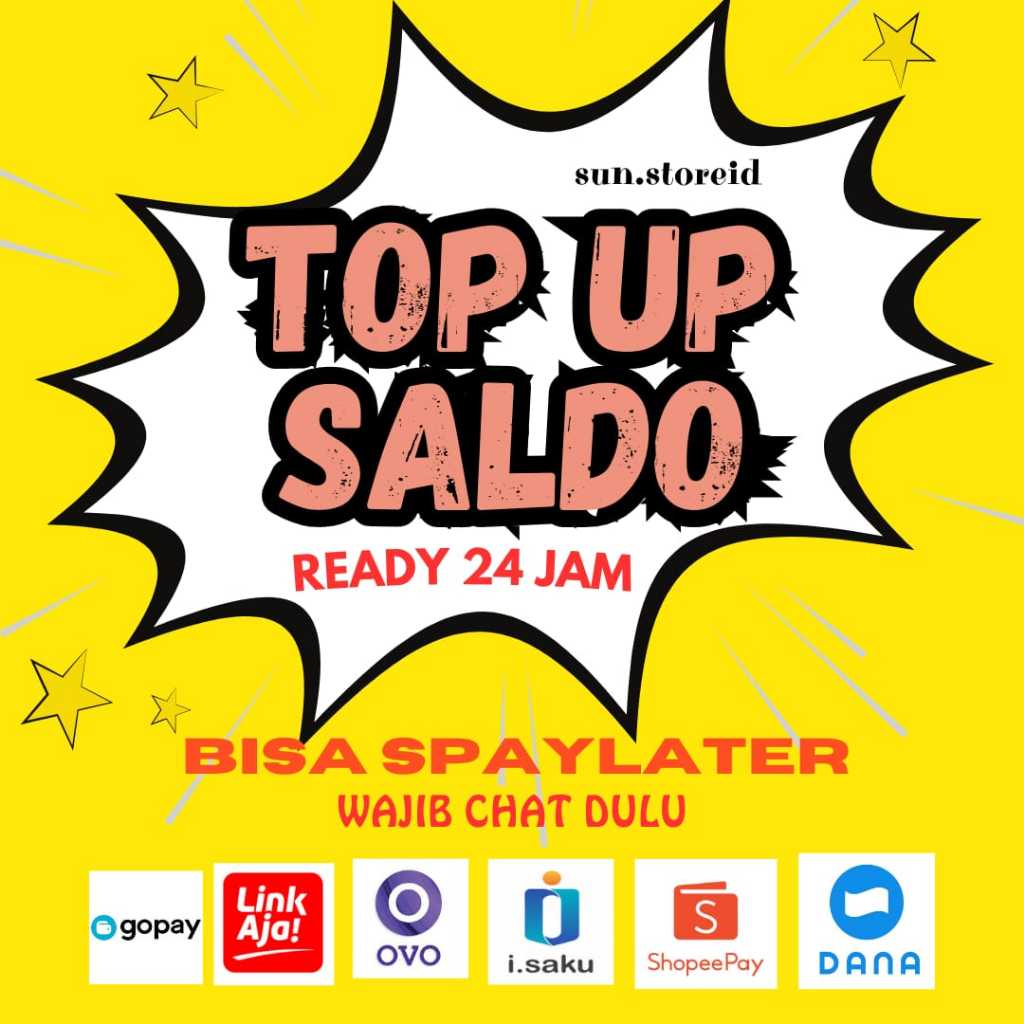 Jual SUNSTORE !! STIKER CUSTOM SALDO APAPUN BISA | Shopee Indonesia