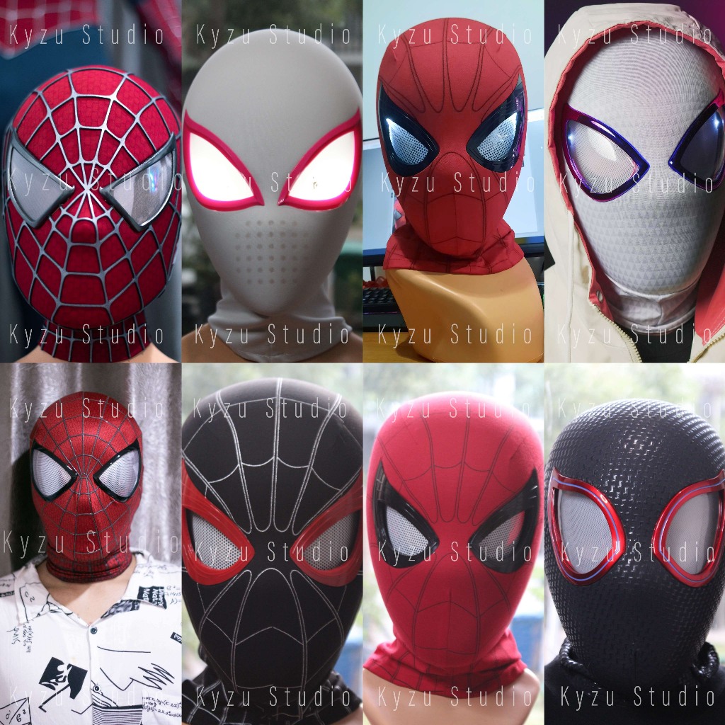 Jual Topeng Spiderman Remote Bisa Kedip Terlengkap - Topeng Miles ...