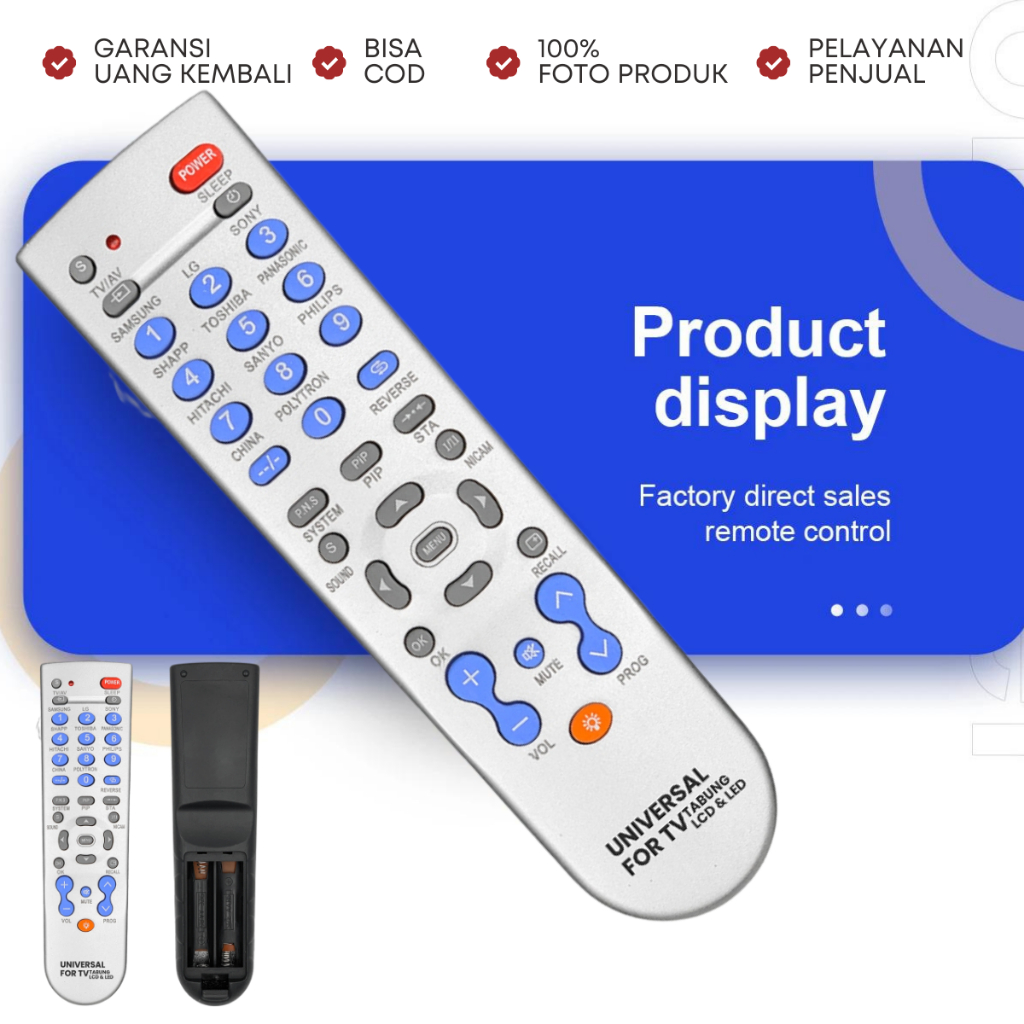 Jual REMOTE MULTI TV UNIVERSAL CHUNGHE 133+LED & 233+LED REMOT PENGGANTI | Shopee Indonesia