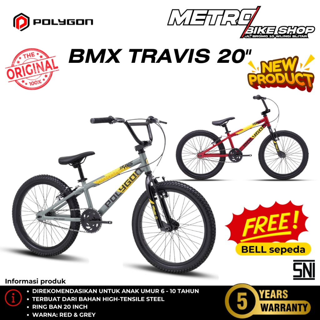 Jual Sepeda BMX Polygon Travis Sepeda BMX 20 inch Sepeda Cowok BMX ...