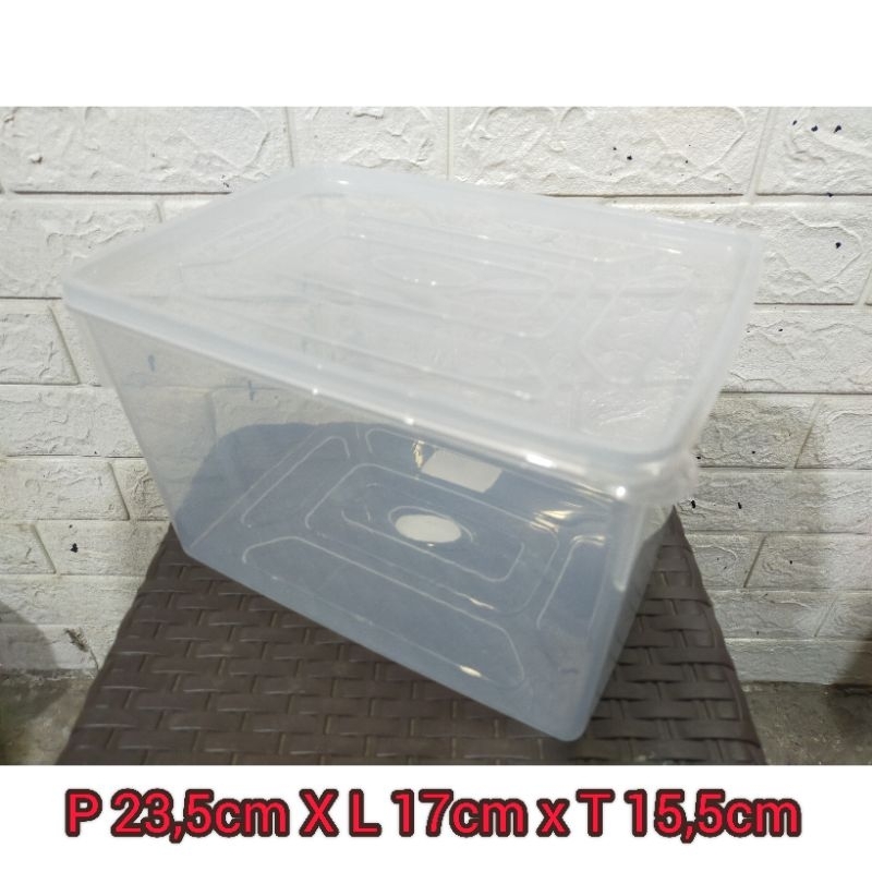 Jual Kotak Plastik Transparan 3500ml Tinggi Don-Box / Kotak Penyimpanan ...