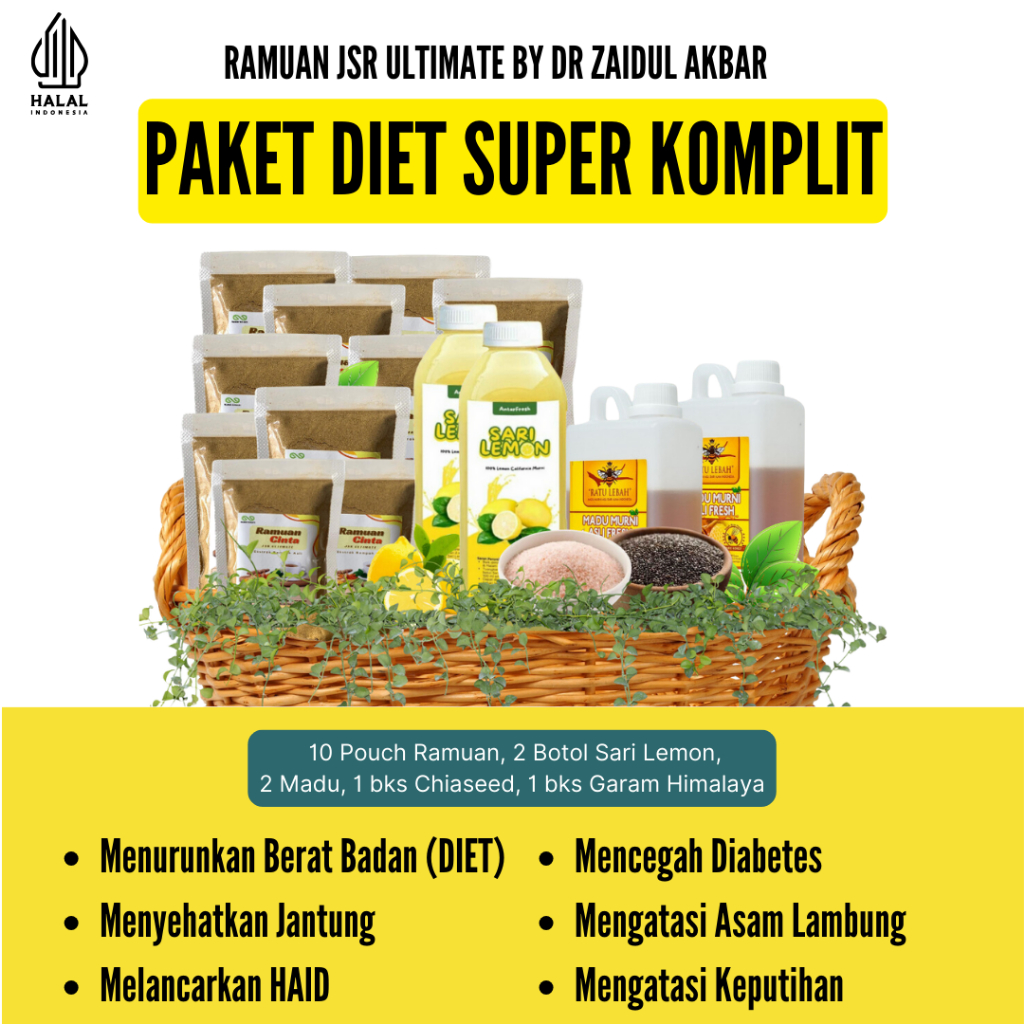 Jual [PAKET DIET SUPER KOMPLIT] - Ramuan JSR Ultimate - Resep By Dr ...