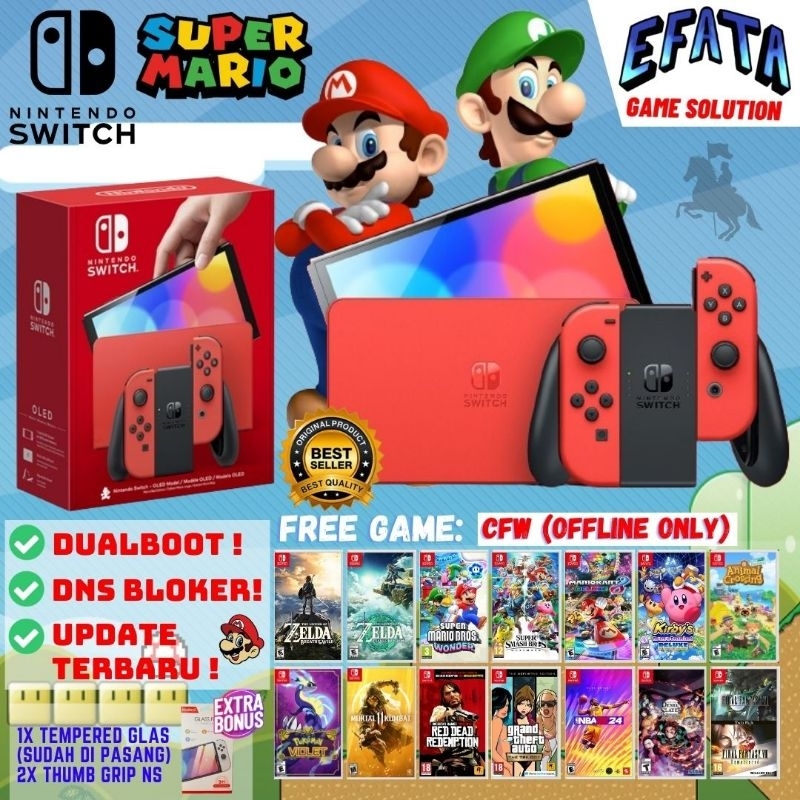 Jual Nintendo Switch OLED MODEL CFW CONSOLE MESIN | Shopee Indonesia