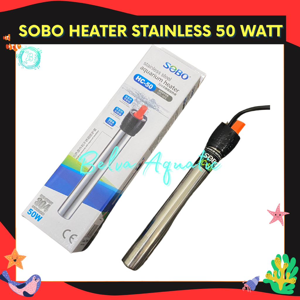 Jual Sobo Heater Stainless 50 Watt Heater Anti Pecah Hiter Stenlis Alat ...