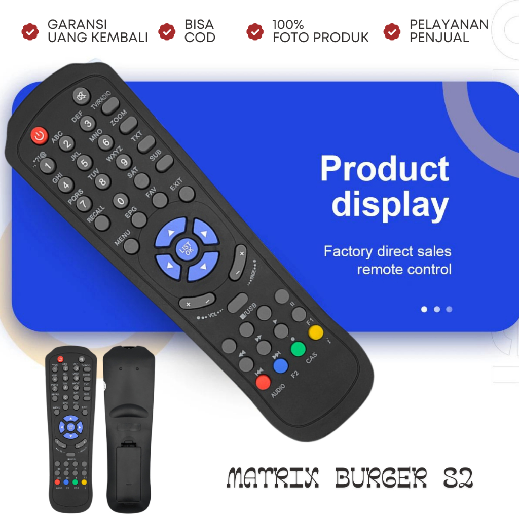 Jual REMOTE GARUDA MATRIX BURGER MPEG4 S2 RECEIVER PARABOLA | Shopee ...