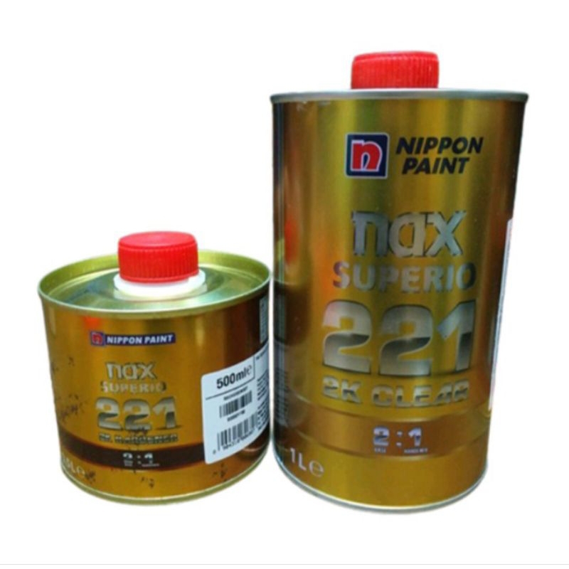 Jual Clear Nax Superio 221 nippon paint 1liter set | Shopee Indonesia