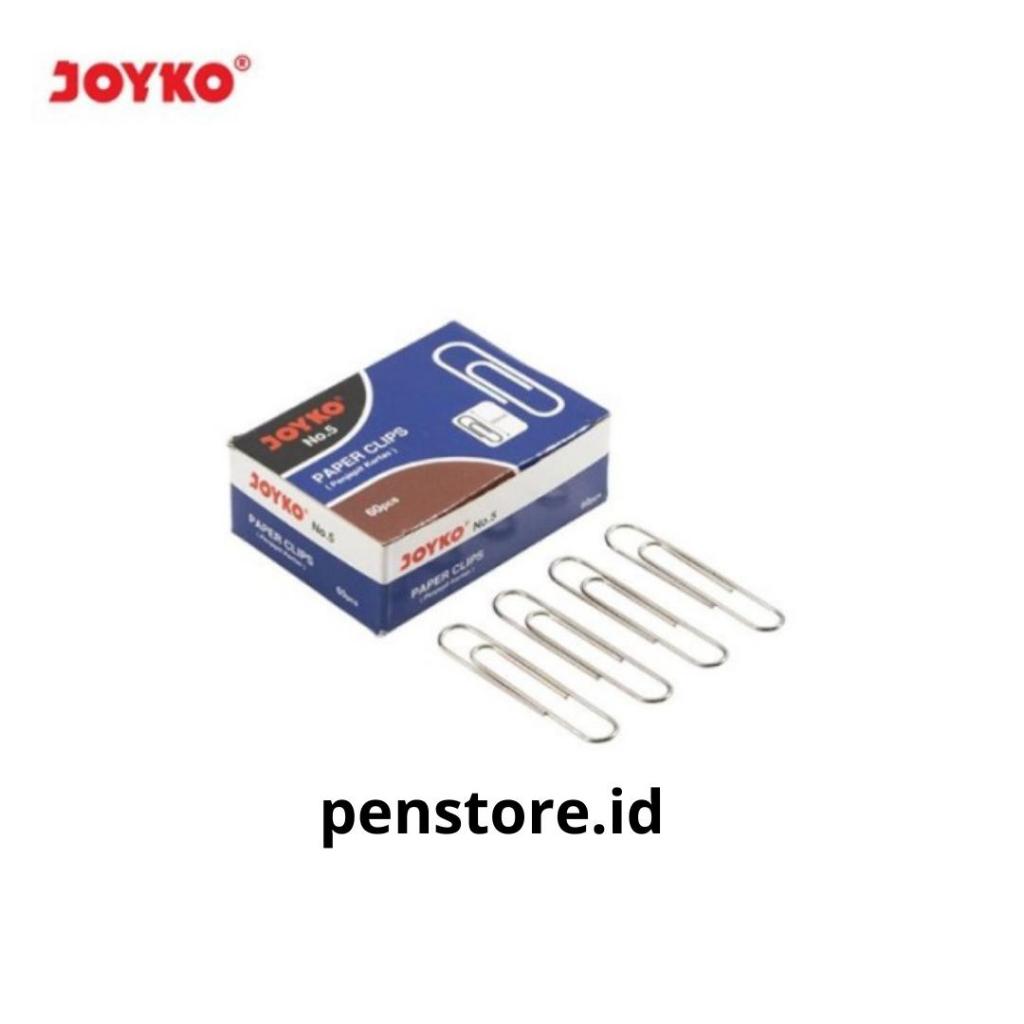 Jual Clip Paper Joyko No.5 Jumbo Oval / Trigonal Clip Oval Besi / Paper ...