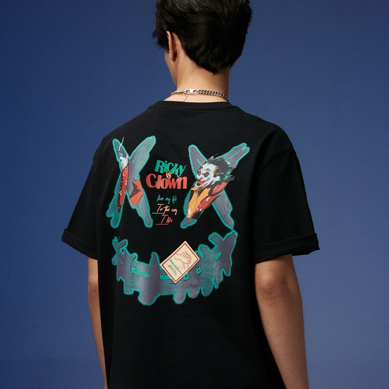Jual Ricky Is Clown Joker Reflective Tee Black Original / RickyisClown ...