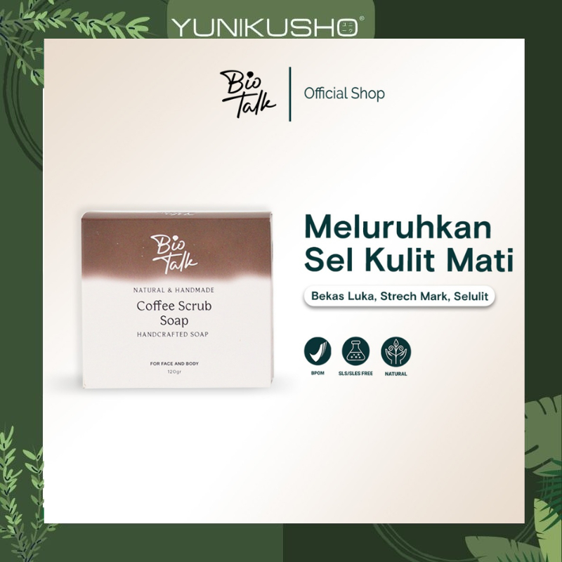 Jual Biotalk Coffee Scrub Soap | Sabun Mandi Kopi Alami Handmade untuk ...