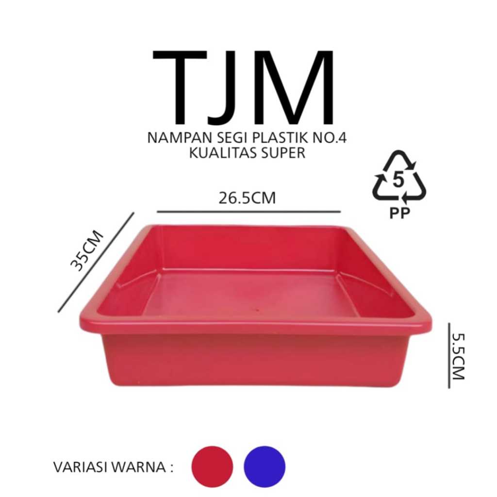 Jual [TJM] NAMPAN LOYANG PLASTIK BAKI TRAY NO.4 ALMA KUALITAS SUPER ...