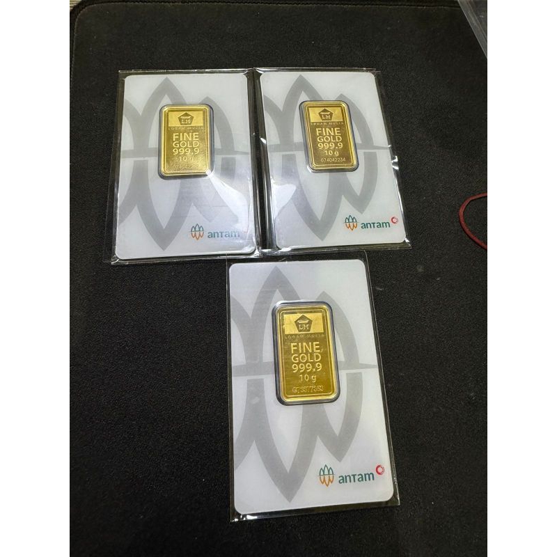 Jual Logam Mulia Antam ORIGINAL 10 Gram RM Tahun 2024 | Shopee Indonesia