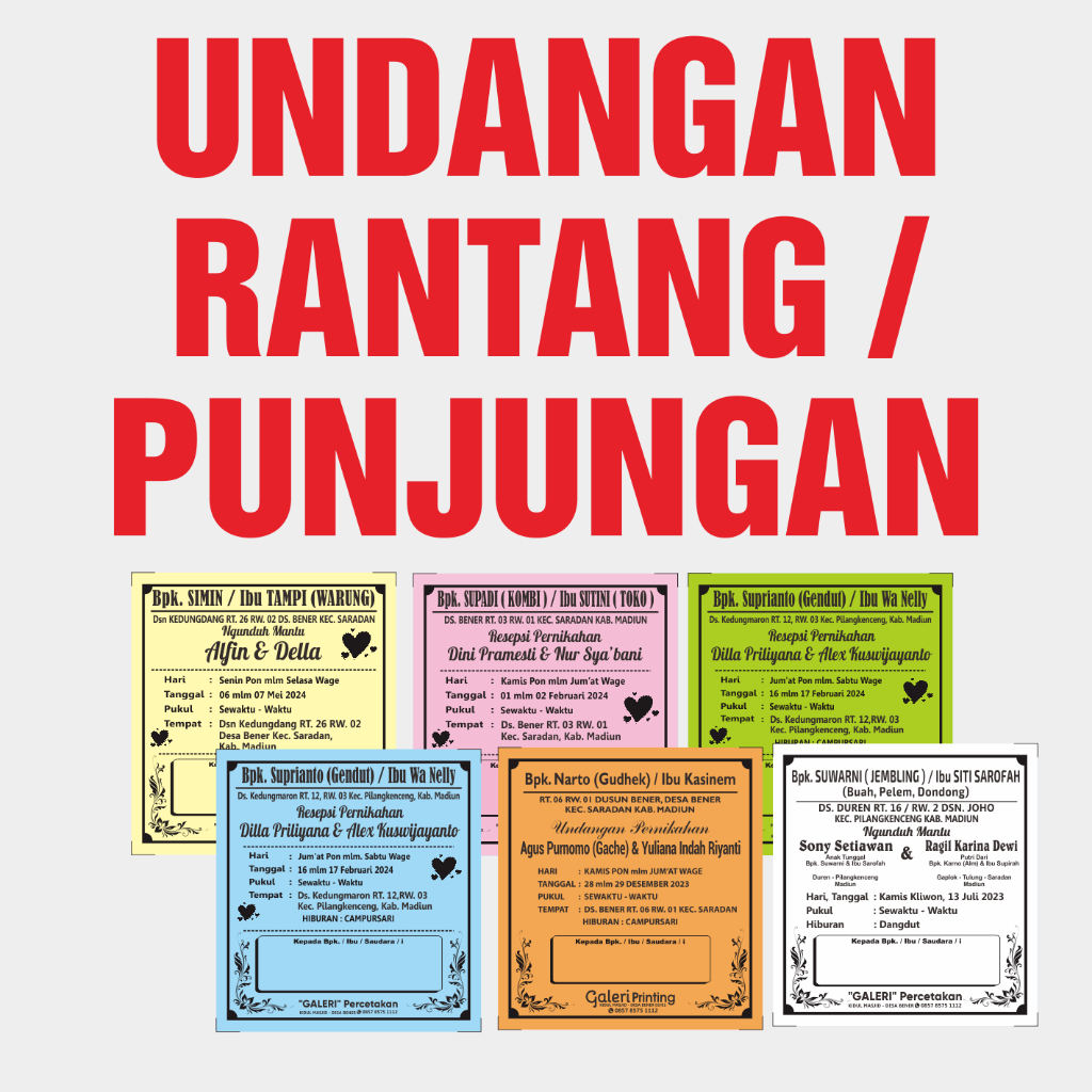 Jual Undangan Rantang / Undangan Punjungan / Undangan Kopi Murah ...