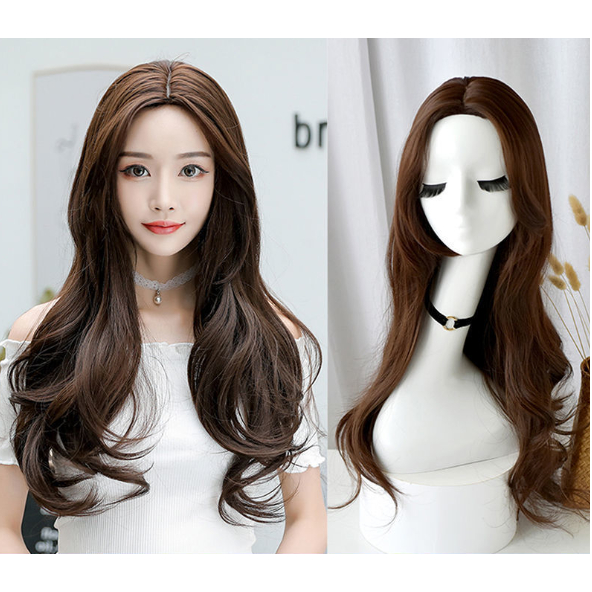Jual Wig Rambut Cewek Panjang Bergelombang Warna Natural High Quality ...