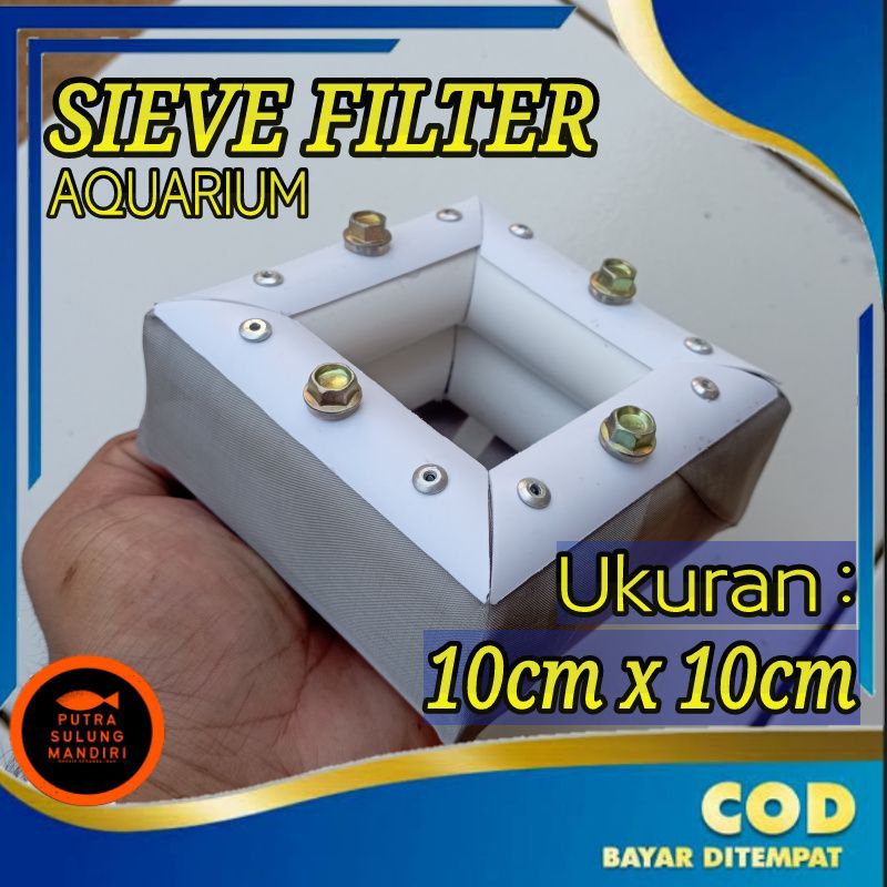 Jual Sieve pre filter kolam aquarium ukuran 10cm x 10cm siap pakai mesh ...