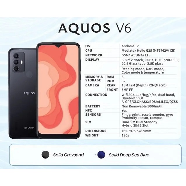 Jual SHARP AQUOS V6, V6 5G, V7 PLUS, SENSE 8 (B/C/G) SMARTPHONE GARANSI ...