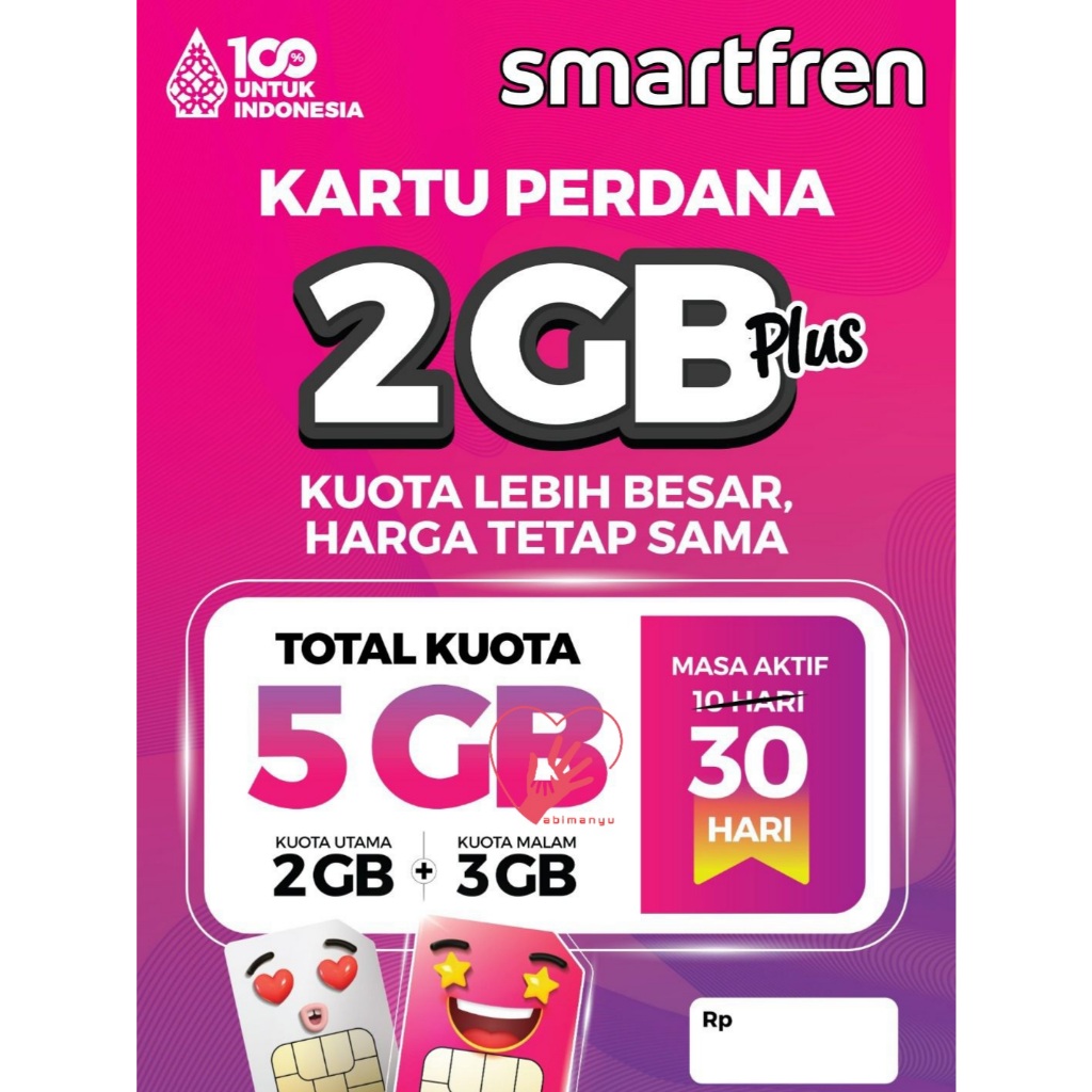 Jual Kartu Perdana Smartfren Unlimited Nonstop 2GB | 30 Hari | Shopee Indonesia