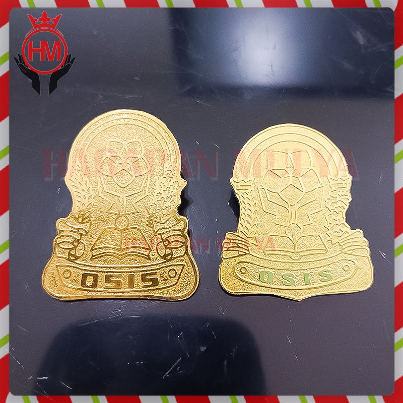 Jual Bros Logo Osis Sekolah Full Logam Warna Gold Pin Osis Atribut ...