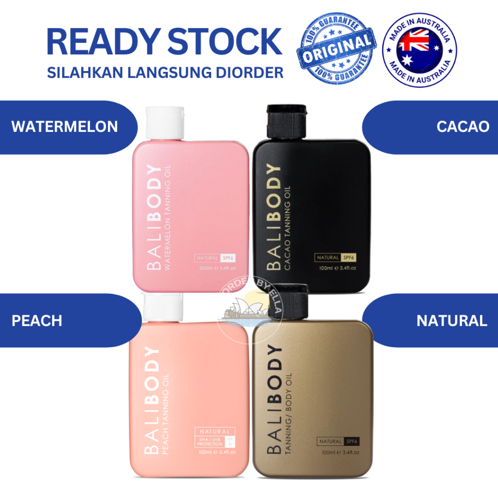 Jual Bali Body Watermelon / Cacao / Peach / Natural Tanning Oil SPF 6 (100ml) - Australia ...