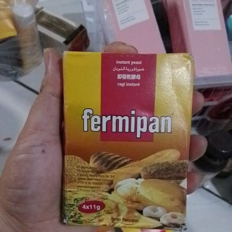 Jual FERMIPAN SACHET Instant Yeast Ragi Instan 4x11 Gram. | Shopee ...