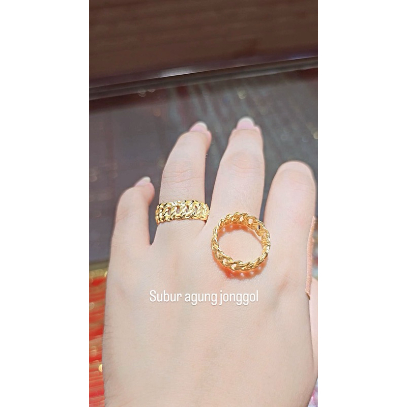 Jual Cincin sisik naga 8k gold | Shopee Indonesia