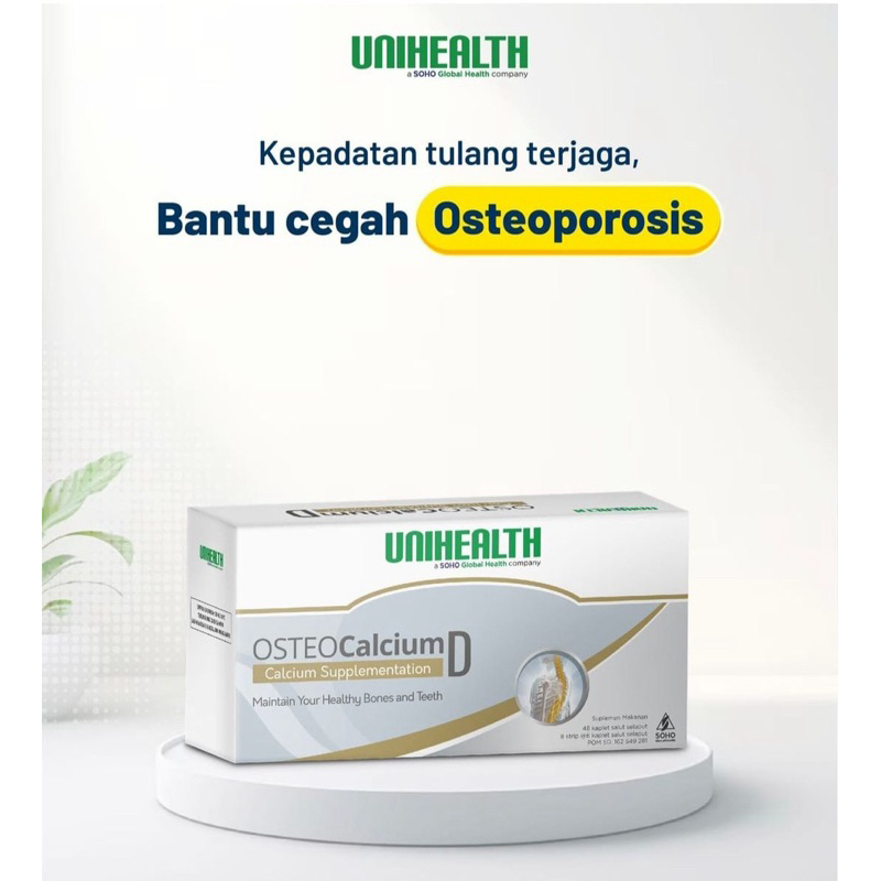 Jual Osteocalcium Vitamin D unihealth 30tablet | Shopee Indonesia