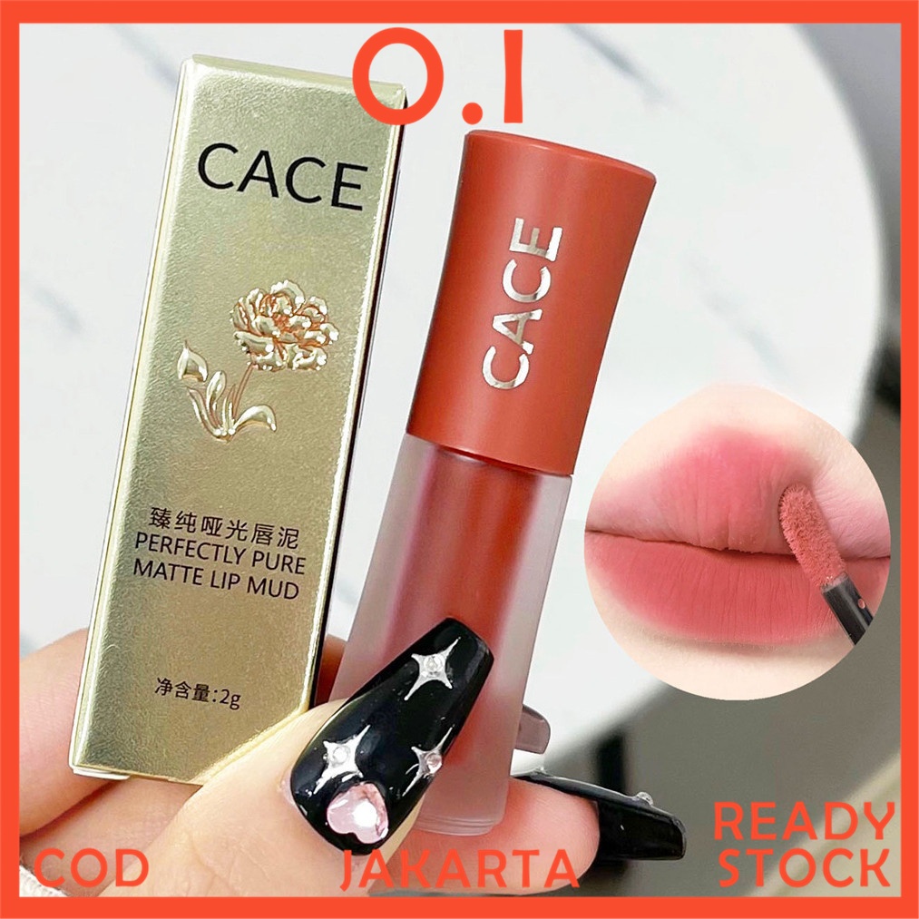 Jual CACE Matte Lip Tint Lip Mud Lip Cream Lipstick Matte Tahan Lama ...