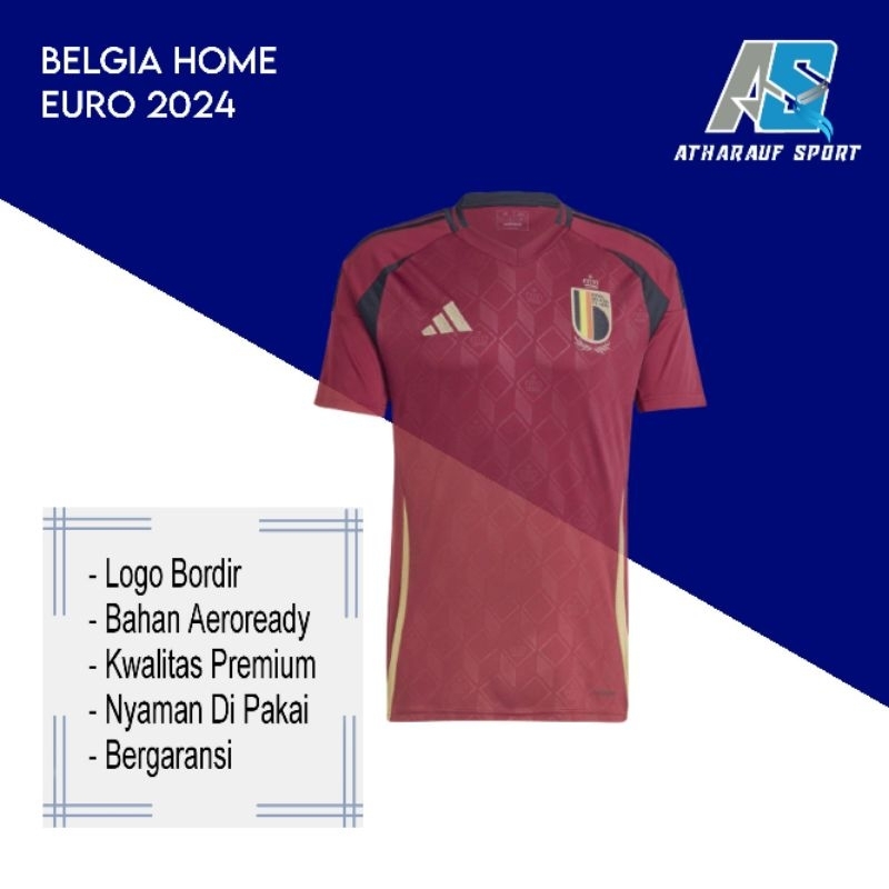 Jual Jersey Belgia Home Euro 2024 GradeOri Baju Bola | Shopee Indonesia