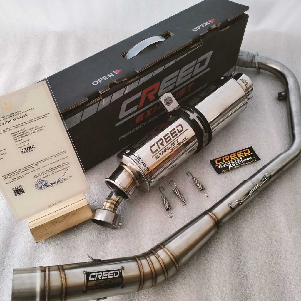 Jual Termurah! Knalpot Racing Creed Exhaust Full System Suara NGEBAS ...