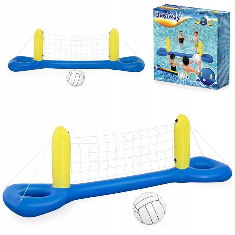 Jual Net Angin Voli Bestway Pool Volleyball jaring Set Air Kolam 52133 ...